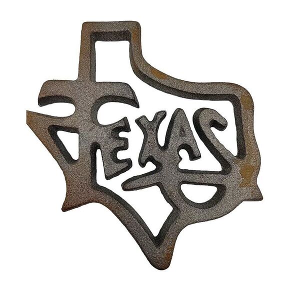 None | Accents | State Of Texas Wall Plaque Sign Cast Iron Western Home ...